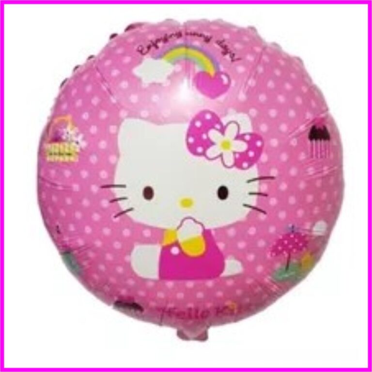 5 GLOBOS METALIZADOS DE HELLO KITTY DE 45 CM. – info-KIDS Digital